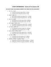 Conversion Of Grams Of A To Grams Of B Step By Step Guide For Course