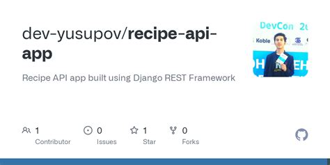 Github Dev Yusupovrecipe Api App Recipe Api App Built Using Django Rest Framework