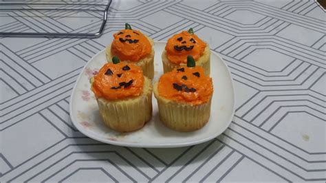 할로윈 할로윈 호박 컵케이크 만들기 How To Make Halloween Cupcake 남생이 Youtube