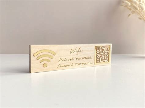 Wifi Qr Code Sign For Guests Wifi Password Sign Etsy