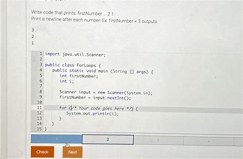Solved Write Code That Prints Firstnumber 21print A