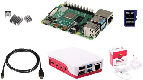 Мини компьютер Raspberry Pi 4 8gb Starter Kit He Pi4set8gb фото отзывы характеристики в