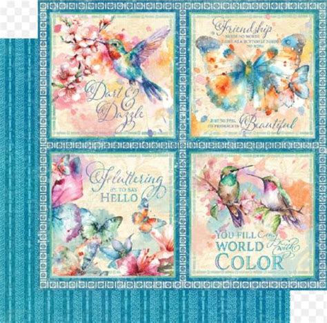 Graphic 45 Flight Of Fancy Dart And Dazzle 12x12 Cardstock Etsy