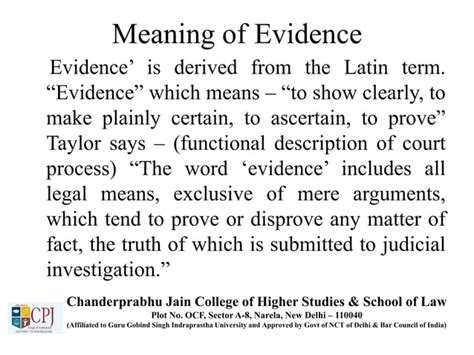 evidence ballb 5 sem ipu notes law evidence act ppt