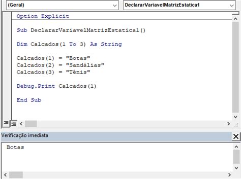 Vba Variáveis De Matriz Automate Excel