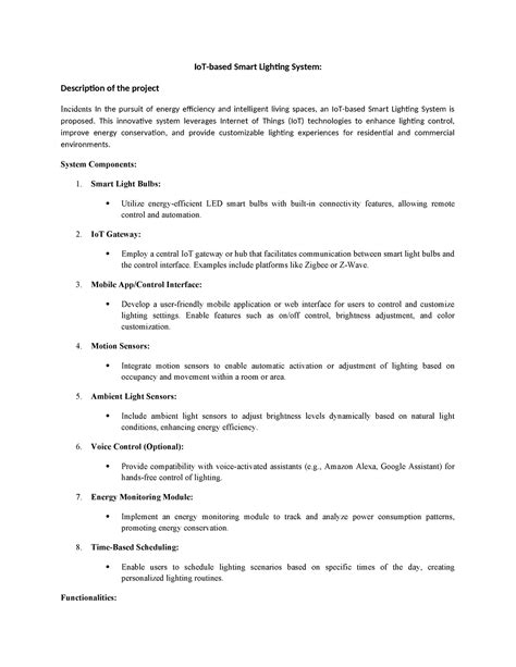 Group 5io Tbased Smart Lighting Systemiot Sys Iot Based Smart