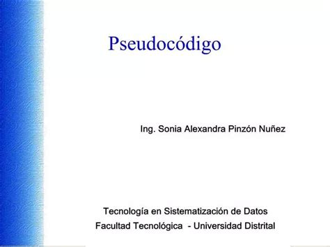 PPT Pseudoc Digo PowerPoint Presentation Free Download ID
