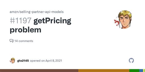 Getpricing Problem · Issue 1197 · Amzn Selling Partner Api Models · Github