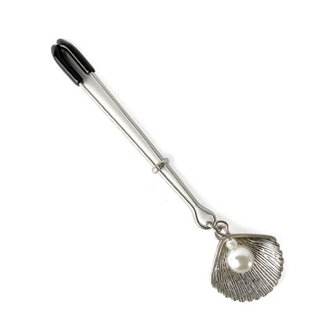🖤 Затискач для клітора Art Of Sex Clit Clamp Silver Pearl Купити в