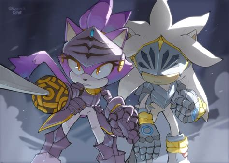 39100 Safe Artistlark3d Blaze The Cat Silver The Hedgehog Cat