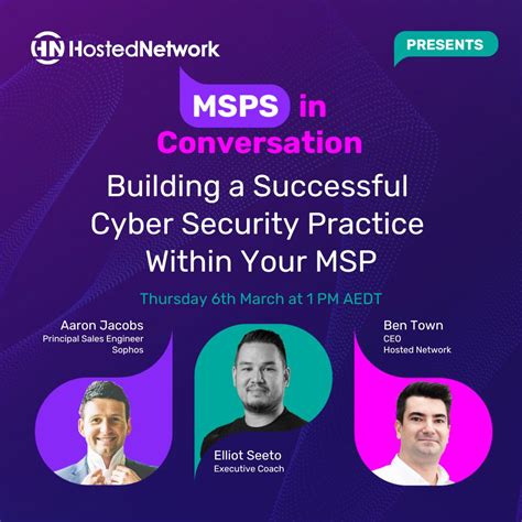 Mspsinconversation Cybersecurity Msps Techgrowth Hosted Network