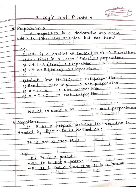 MTH 401 UNIT 1 Notes Discrete Mathematics Studocu