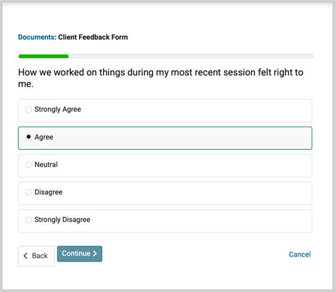 Completing The Client Feedback Form On Therapyportal Therapynotes
