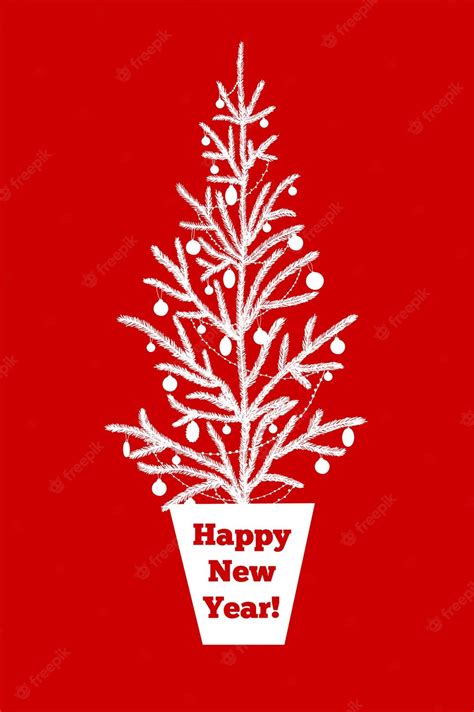 Premium Vector Christmas Tree Illustration