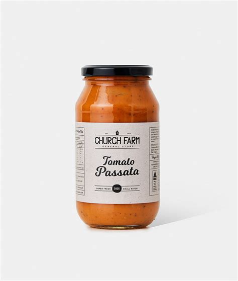 Tomato Passata Small Batch 500g By Church Farm Partandparcel