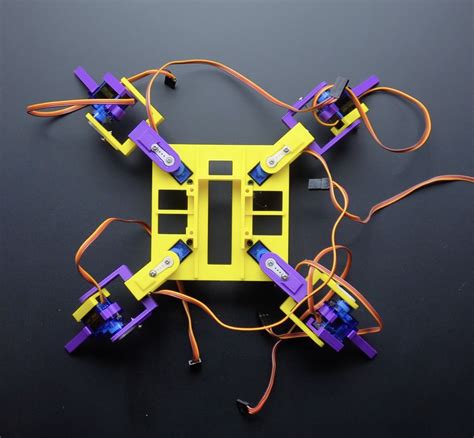 4 Legged Spider Robot With 3d Printed Parts 8 Servo Motors And An