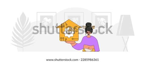 Girl Sitting On Ground Grasping Iot Stock Vector Royalty Free 2285986361 Shutterstock