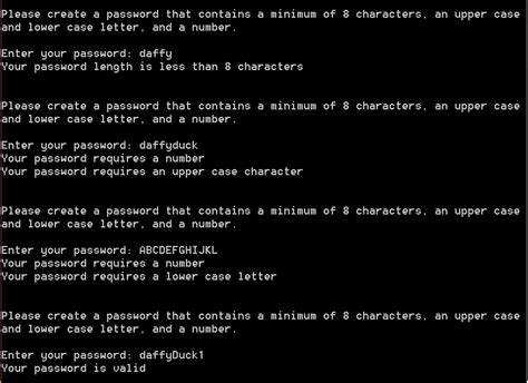 Solved Hello I Am Working On A Password Validator Program In Java