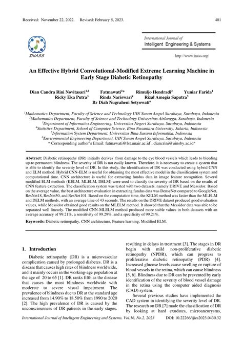 Pdf An Effective Hybrid Convolutional Modified Extreme Learning Machine In Early Stage
