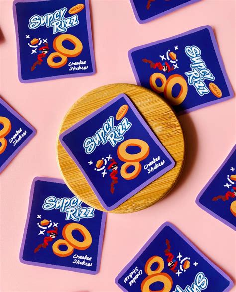 Superrizz Super Ring Snack Vinyl Sticker Comes In Vinyl Or