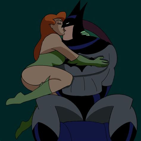 Poison Ivy Kissing Batman By Grovylan On Deviantart