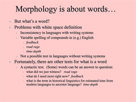 Ppt Morphology Morphological Analysis Powerpoint Presentation Free Download Id6649763