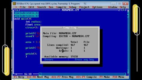 Calculate Area Of Circle C Programming Tutorial 5 Youtube