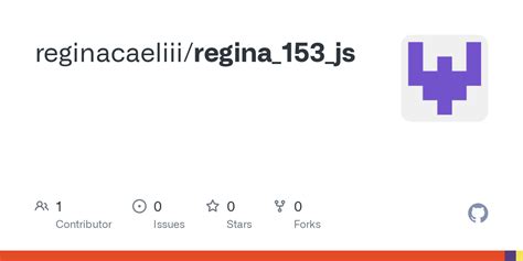 Github Reginacaeliiiregina153js