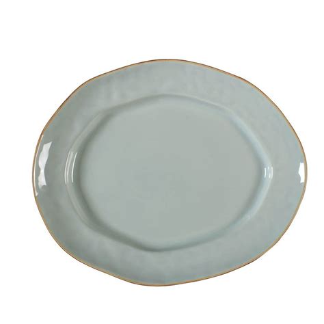 Cantaria Large Oval Platter Sheer Blue Skyros Designs
