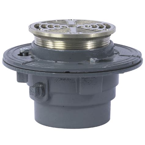 Fd 104 A5 7 Watts Floor Drain Cast Iron Epoxy Coated 4 In No Hub
