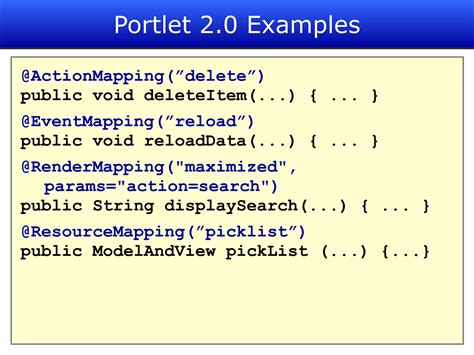 Annotation Based Spring Portlet Mvc Ppt