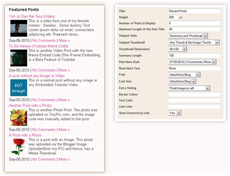 Blogger Automatic Featured Posts Widget With Thumbnails Using Labels