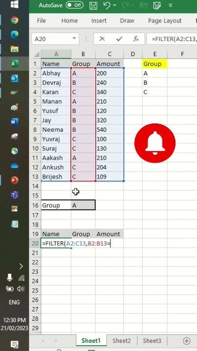Exceltutorial Exceltips Excelformula Unique Way To Filter Data In Excel Youtube