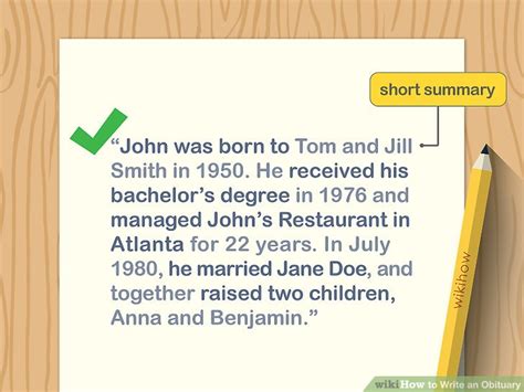 How To Write An Obituary 11 Steps With Pictures Wikihow