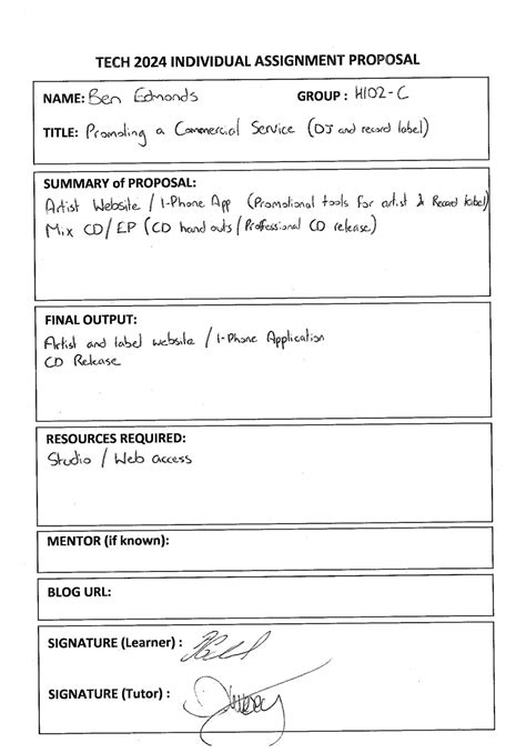 Sign Proposal Template