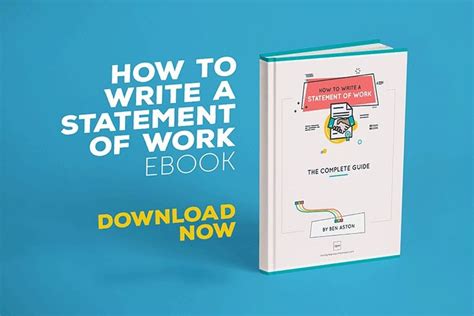 How To Write A Project Statement Of Work Template Example Statement Of Work Writing Work