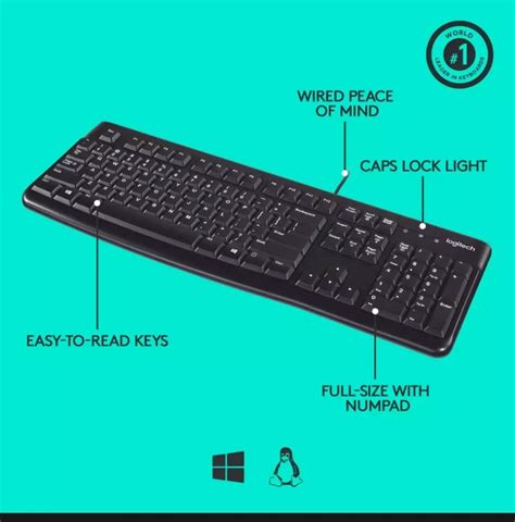 Logitech New Usb Wired Keyboard Computers Tech Parts Accessories Computer Keyboard On