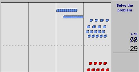 Base 10 Blocks Subtraction
