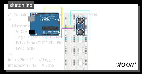 Project Sensor Ultrasonik Wokwi Esp32 Stm32 Arduino Simulator