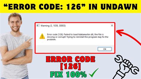 How To Fix Error Code 126 In Undawn Youtube