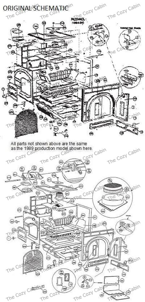 Consolidated Dutchwest Fa224acl 224acl 1984 1986 The Cozy Cabin Stove And Fireplace Parts Store