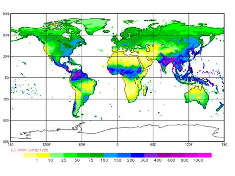 Global Precipitation Climatology Centre Gpcc Precipitation Data