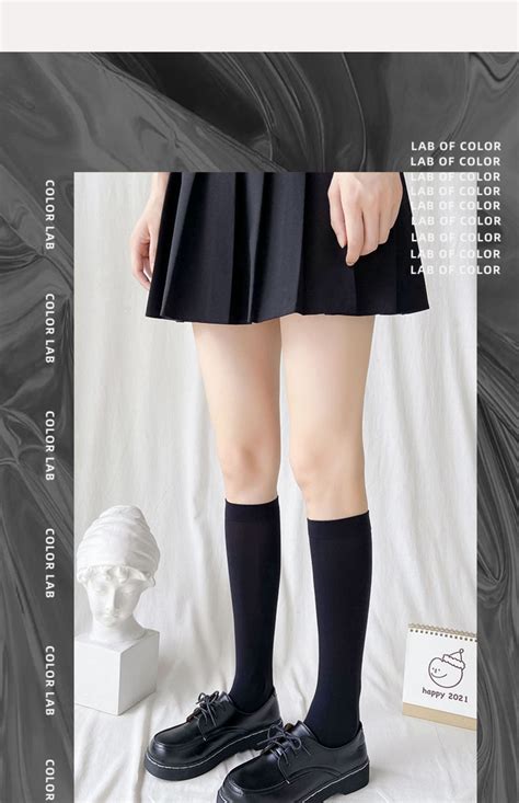 袜子女小腿袜长筒夏季薄款吸汗天鹅绒丝袜过膝jk日系堆堆袜子批发 阿里巴巴