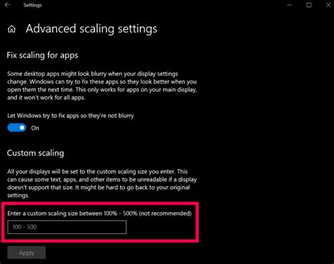 How To Configure Display Scaling In Windows 10