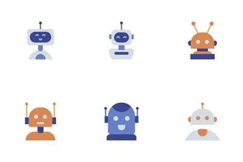 Robot Avatar Icon Pack 25 Colored Outline Science And Technology Icons Svg Png Ico Available