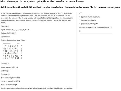 solved must developed in pure javascript without the use of