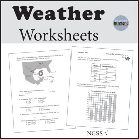 Weather Chart And Graph Statistics Handling Data By URBrainy Com Worksheets Library