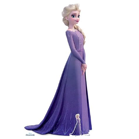Frozen Elsa Violet Dress Disney Cardboard Cut Out