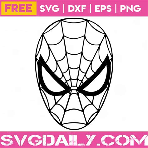 Free Spiderman Face Template Download Free Clip Art Free Free