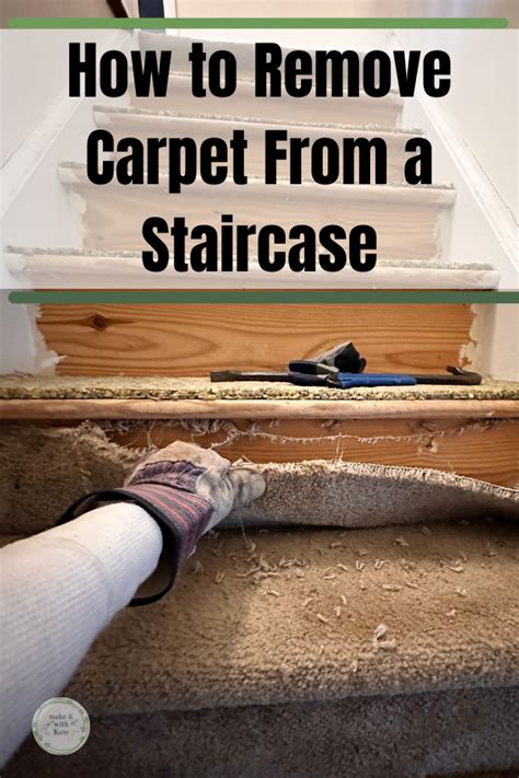 How To Remove Carpet From Stairs Make It With Kate